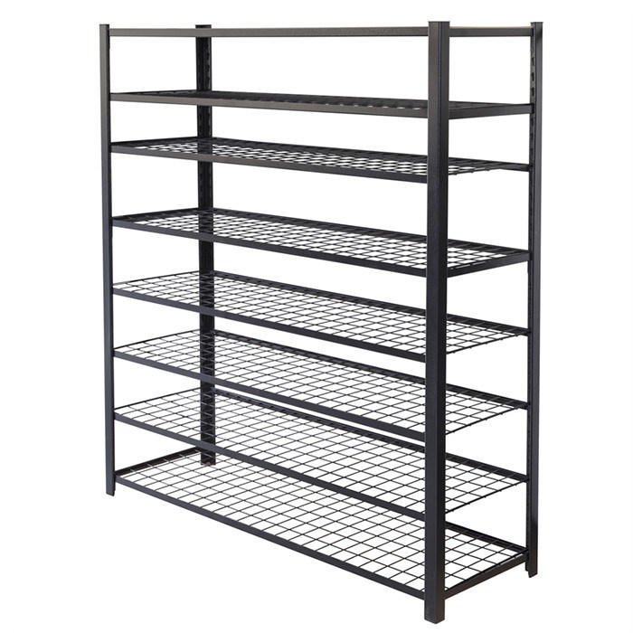 Living Room Storage Made Easy with 5 Layer Large White Boltless Shelve ...