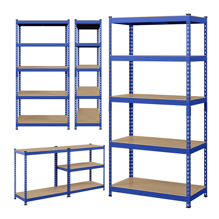 Office Metal Boltless Rivet Shelving with Adjustable Shelves and ...