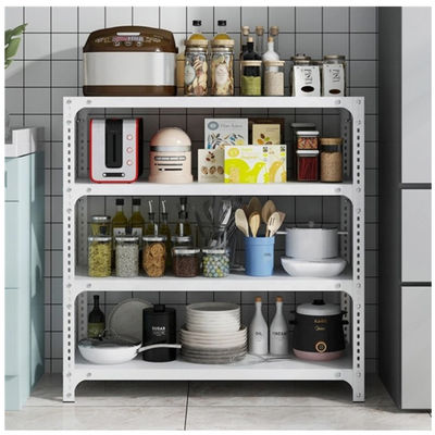 Maximize Warehouse Space with Slotted Metal Storage Rack Shelves 2-5 Layer