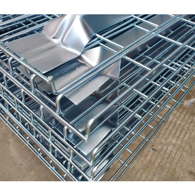 Warehouse Storage 2500lbs Powder Coated Steel Wire Mesh Pallet Rack ...