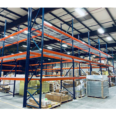 Warehouse Storage 2500lbs Powder Coated Steel Wire Mesh Pallet Rack ...