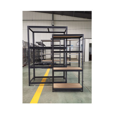 Customized Color Powder Coated Steel Boltless Rivet Garage Shelving ...