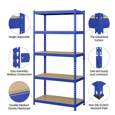 Home Organization Made Easy with 4 Shelf Storage Boltless Rivet Shelf ...