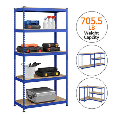 Steel Reinforced Structure Warehouse Boltless Rivet Storage Shelving ...